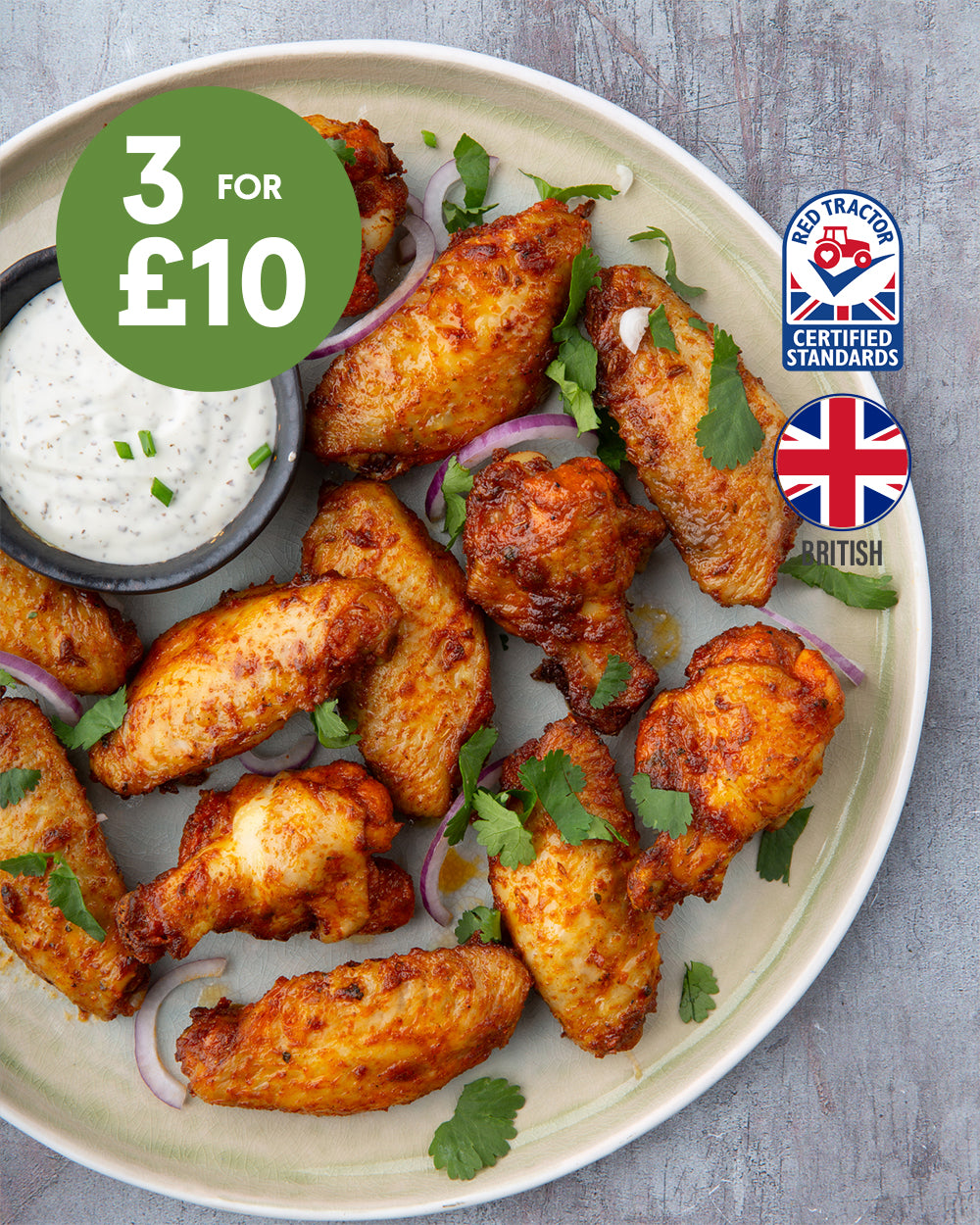 Tikka Chicken Wings (750g) – Love Joes Factory Shop